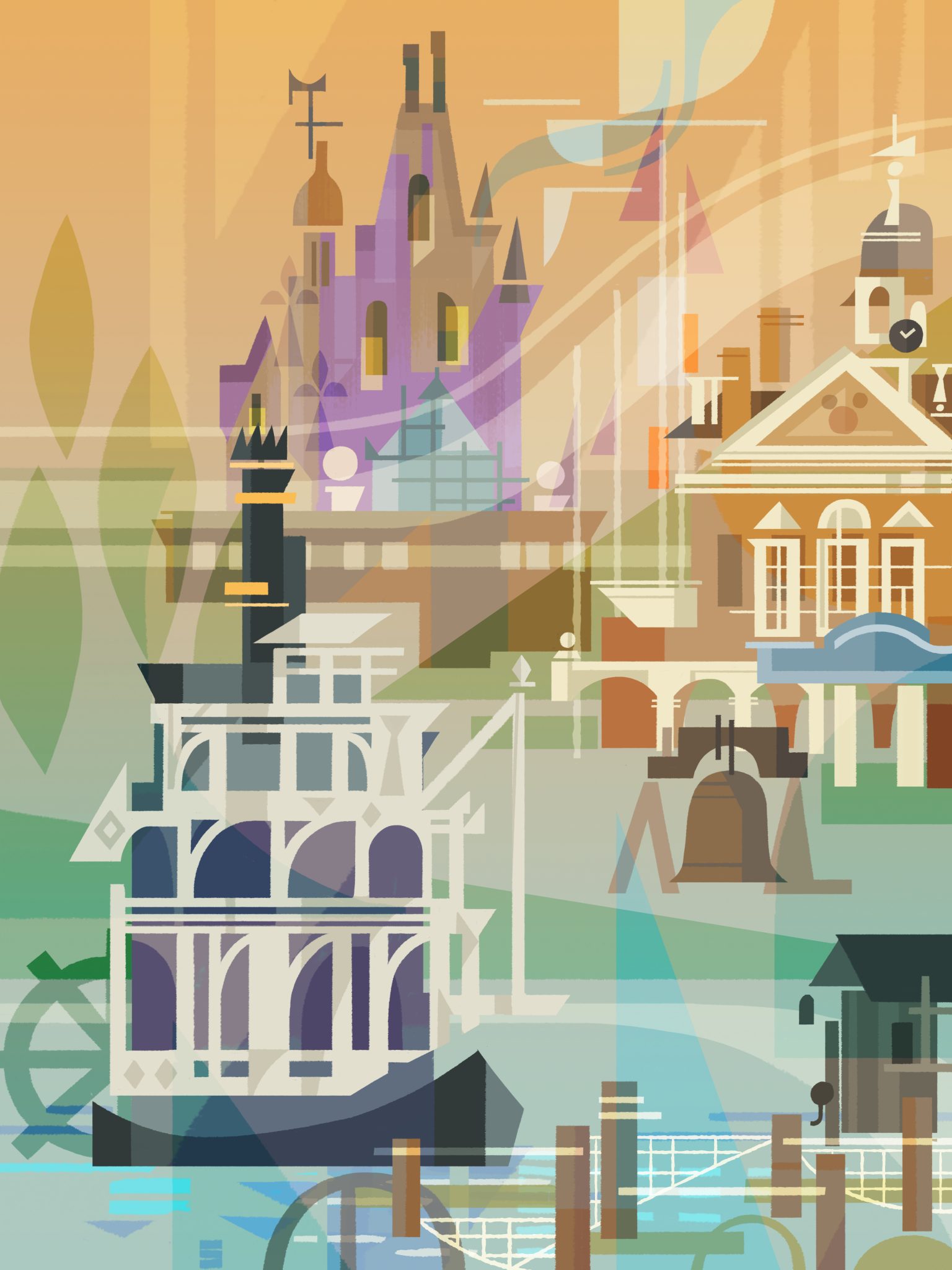 Meet Joey Chou, the artist behind the art inside Bay Lake Tower at ...