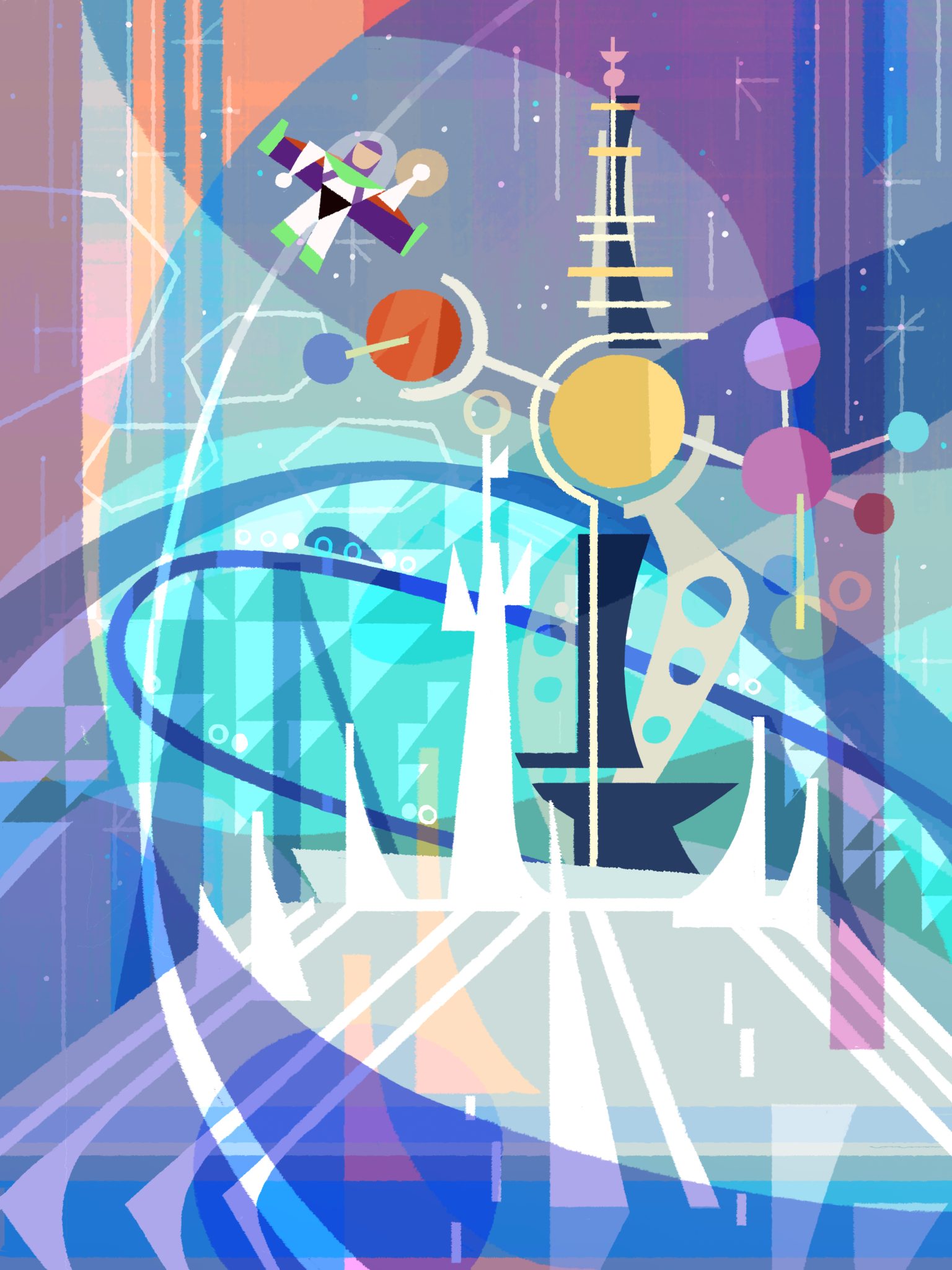 Meet Joey Chou, the artist behind the art inside Bay Lake Tower at ...