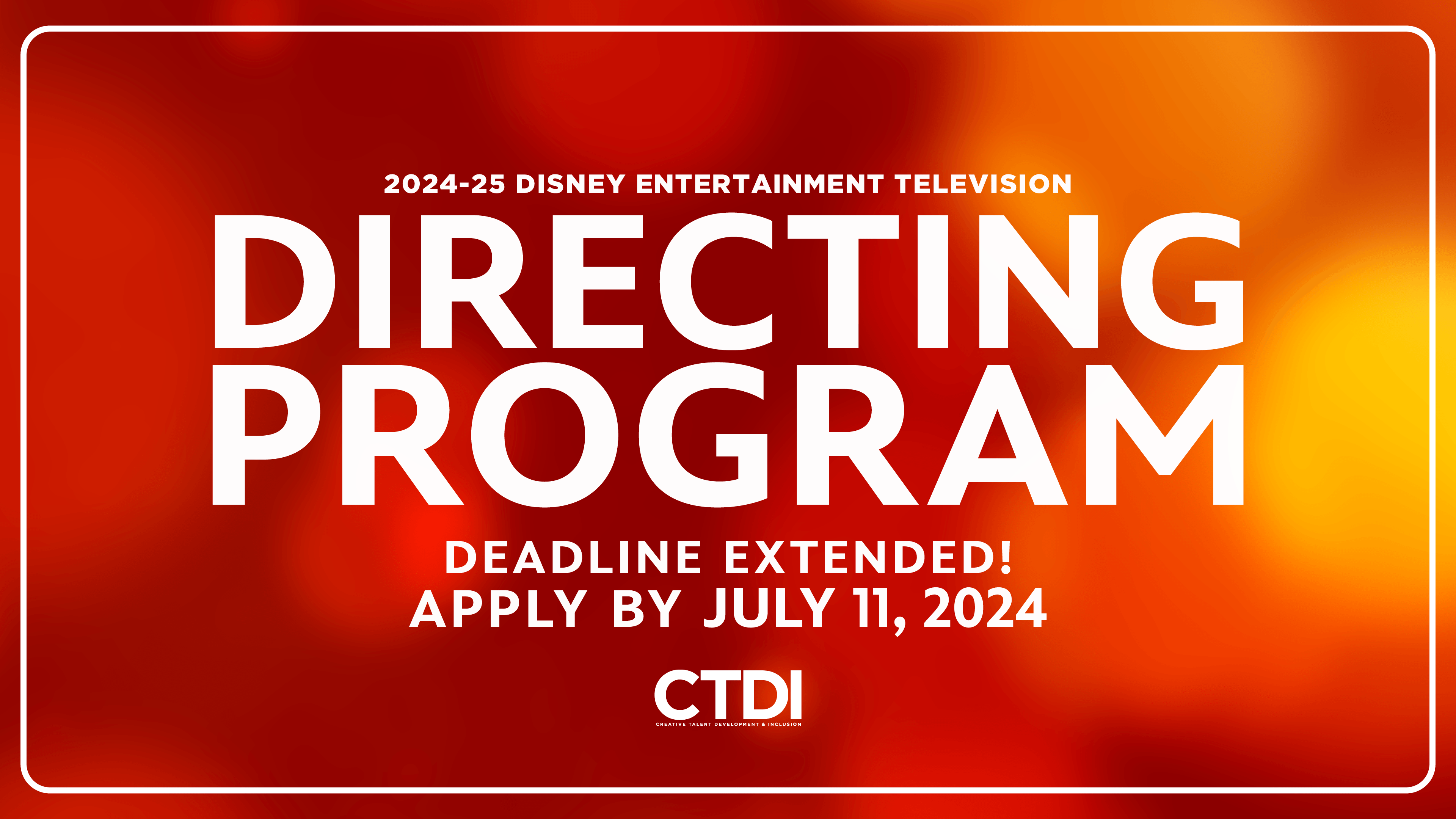Directing Program Application – Disney Entertainment Television ...